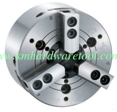 KM 3 Jaw wedge hook type Through hole power lathe chuck
